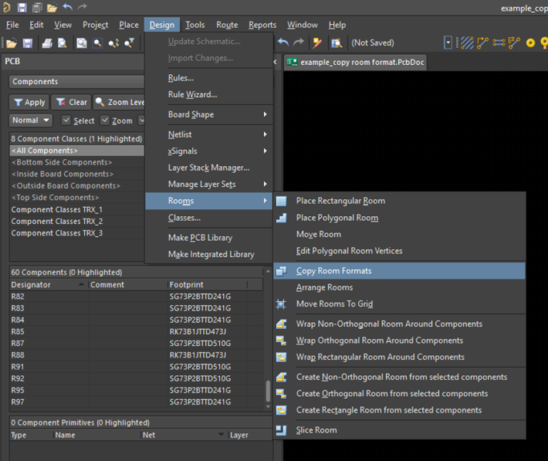 Altium : How to make room and copy room formats – NDR Solution ...